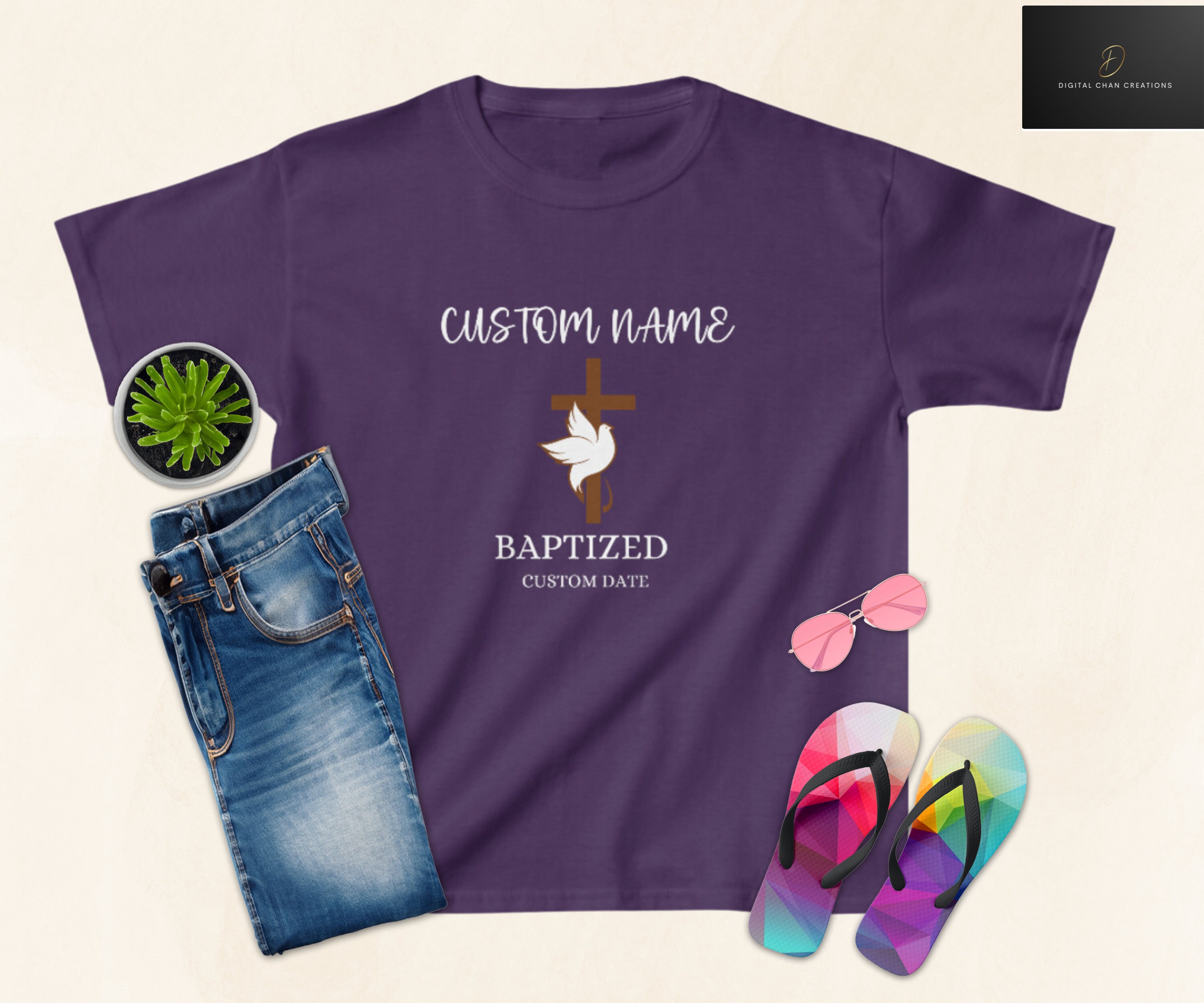 Custom Kids Baptism Shirt, Personalized Shirt for Newly Baptized ...