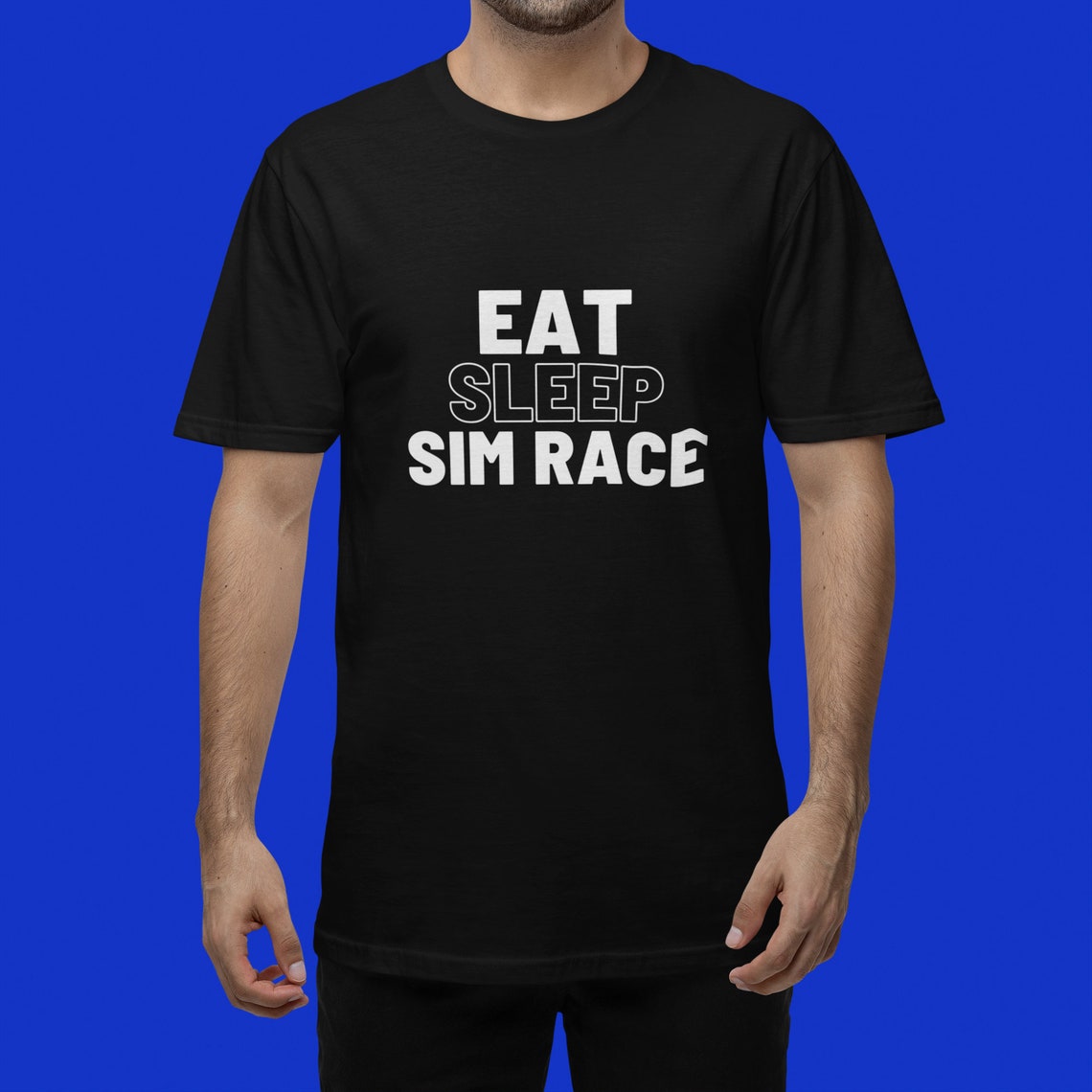 Eat Sleep Sim Race Shirt, Simulator Cockpit Esports Racer Experience ...
