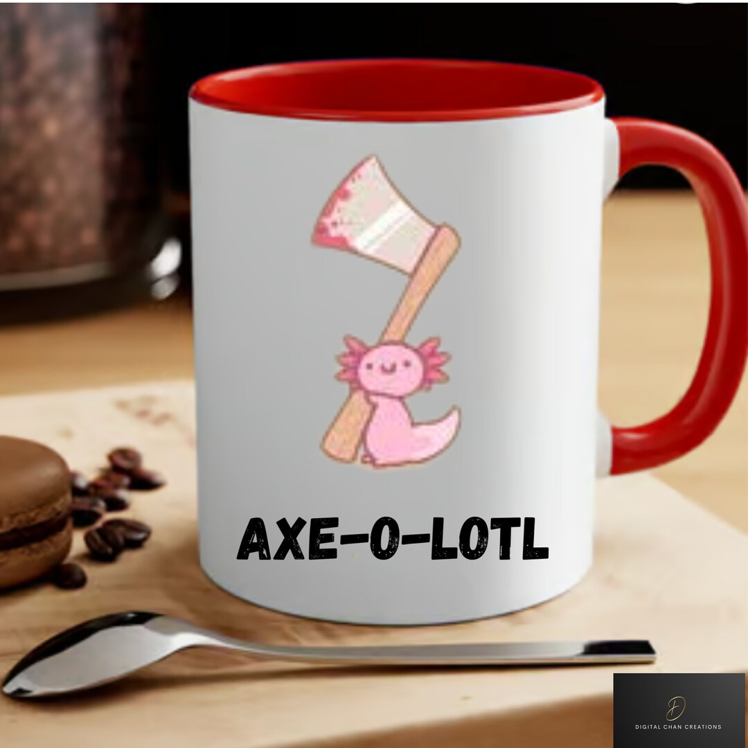 Axolotl Pun Mug - Cute Chibi Axolotl Gift - Kawaii Axolotl Mug - Funny ...