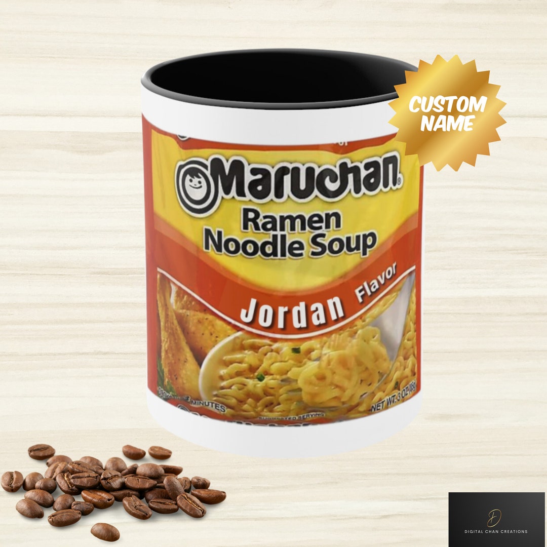 Personalized Custom Ramen Noodle Soup Coffee Mug, Funny Customized ...
