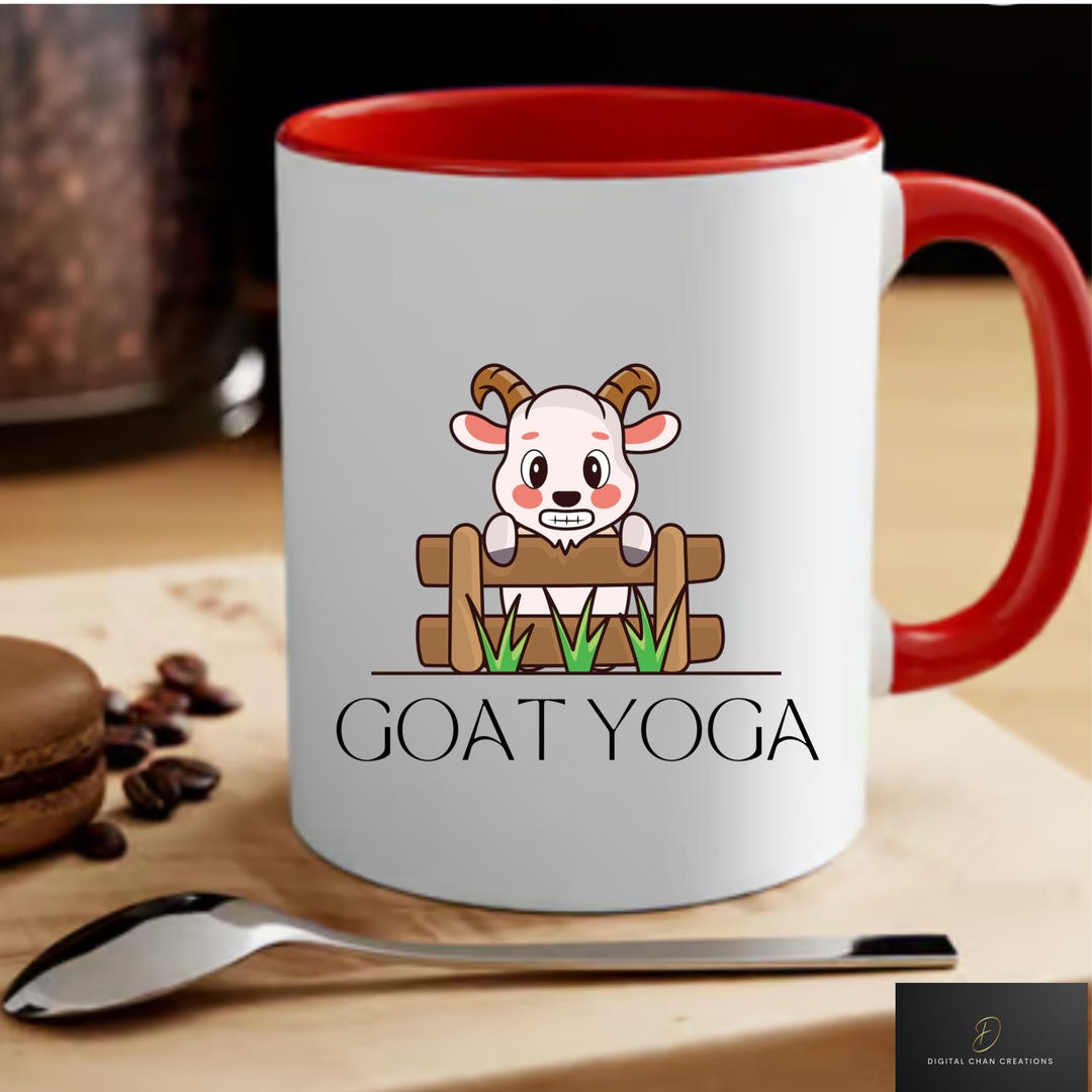Goat Yoga Mug, Goat Lover Gift, Yoga Instructor Yogi, Funny Coffee Cup ...