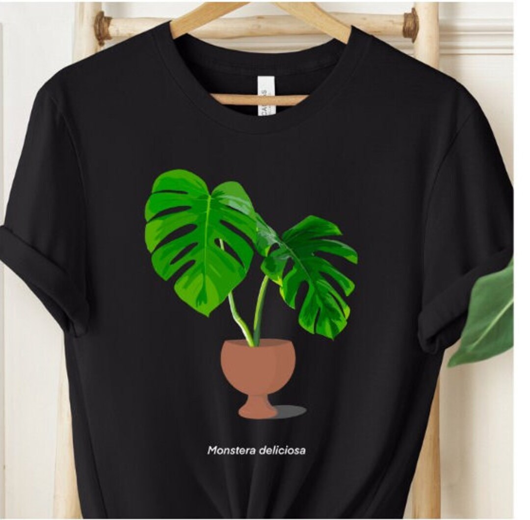 Monstera Deliciosa Shirt Monstera Tshirt Monstera Plant T-shirt Plant ...