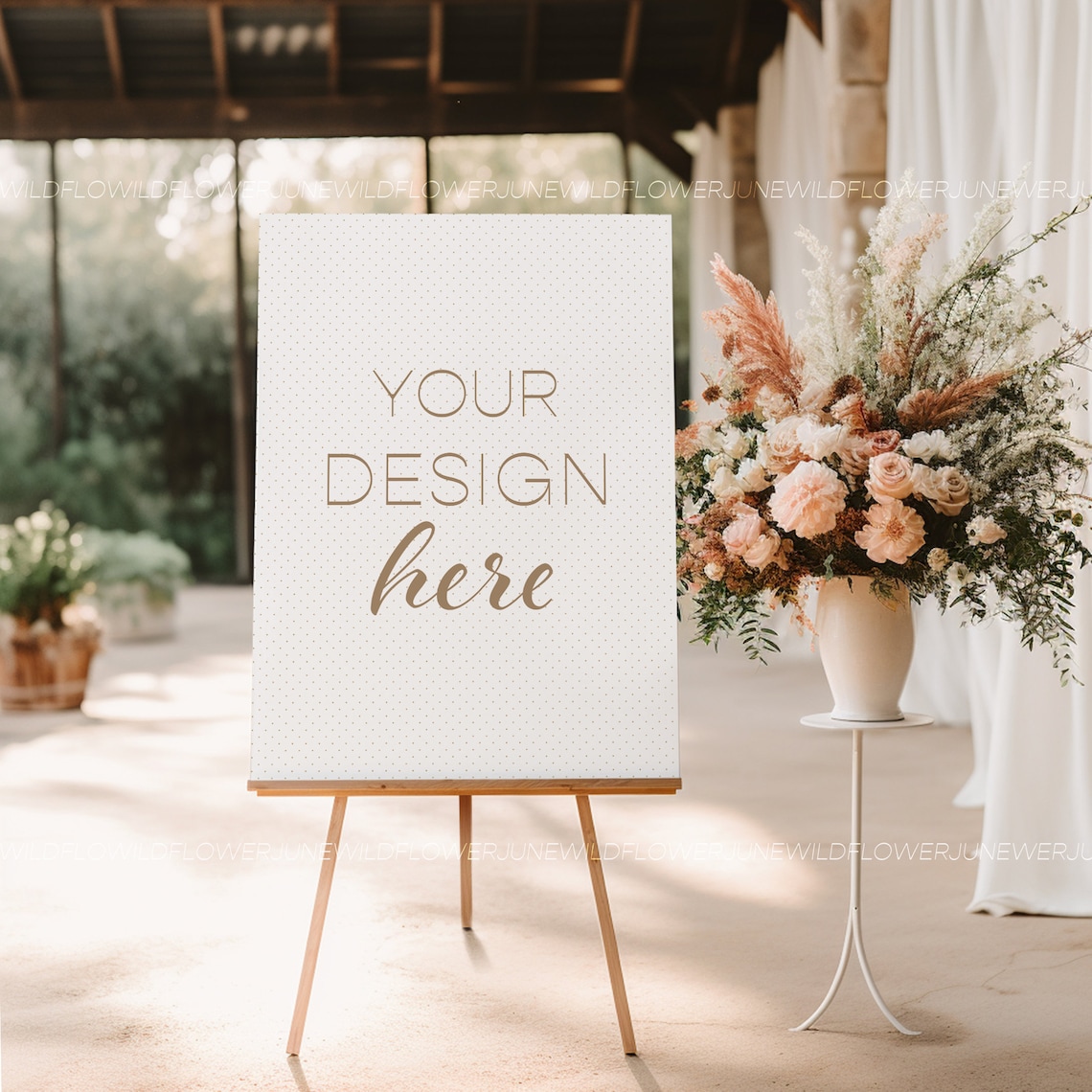 Wedding Welcome Sign Mockup, Seating Chart Mockup, 18x24 Sign PSD ...