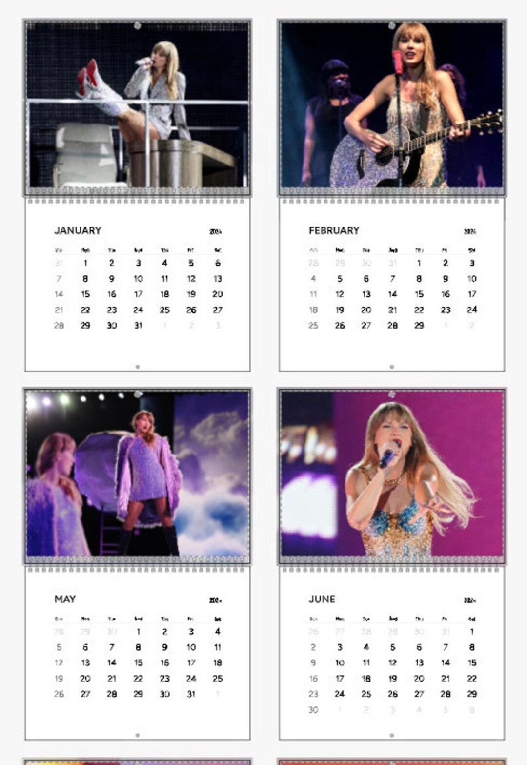 Ultimate TAYLOR Swift Calendar SWIFTIE Eras Tour Swifite - Etsy