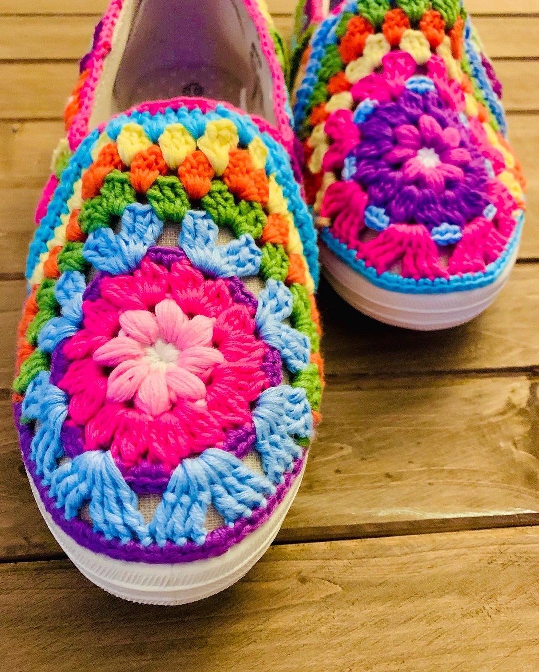 Granny Canvas Crochet Shoes Digital Pattern Only - Etsy