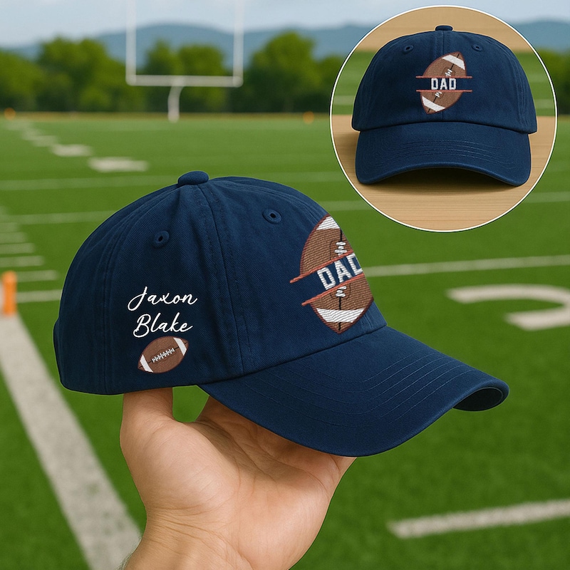 Embroidered Football - Etsy