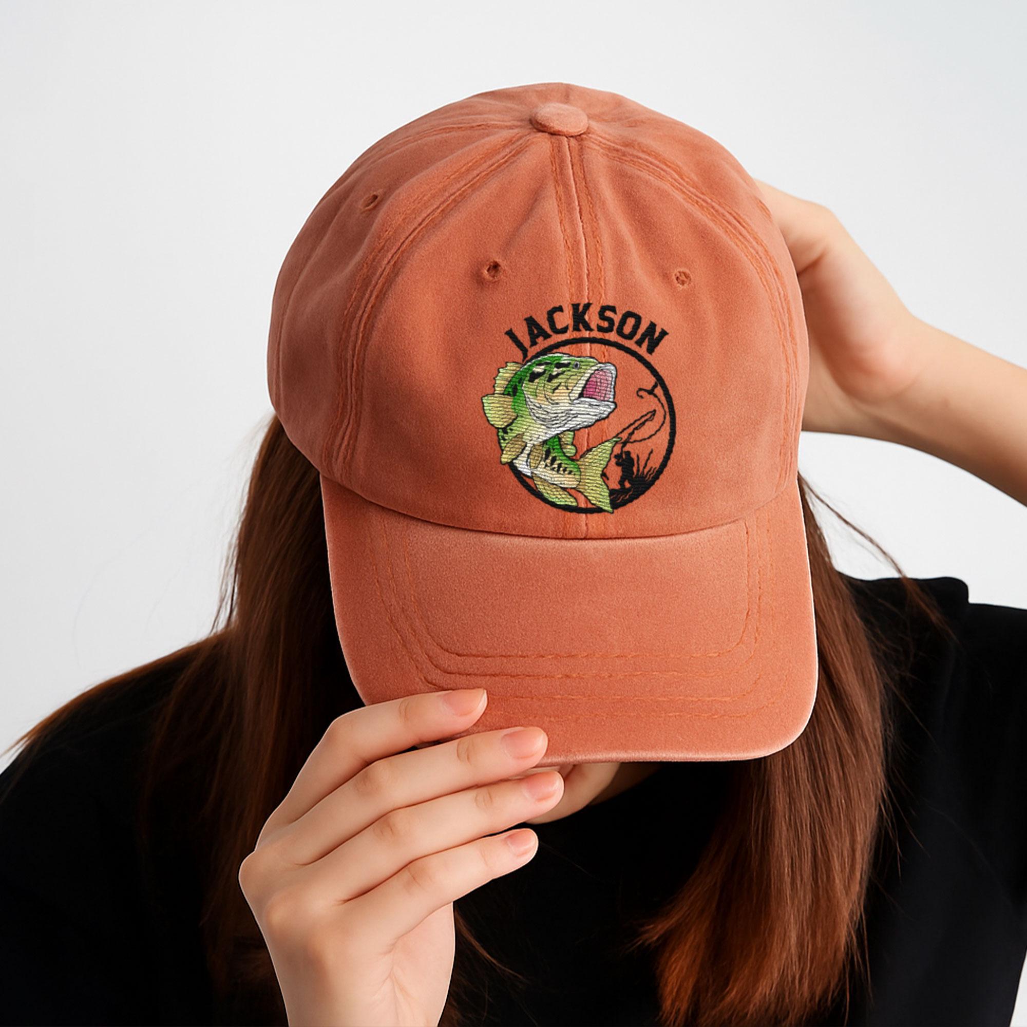Custom Embroidered Fishing Cap, Embroidered Fishing Hat, Embroidered ...