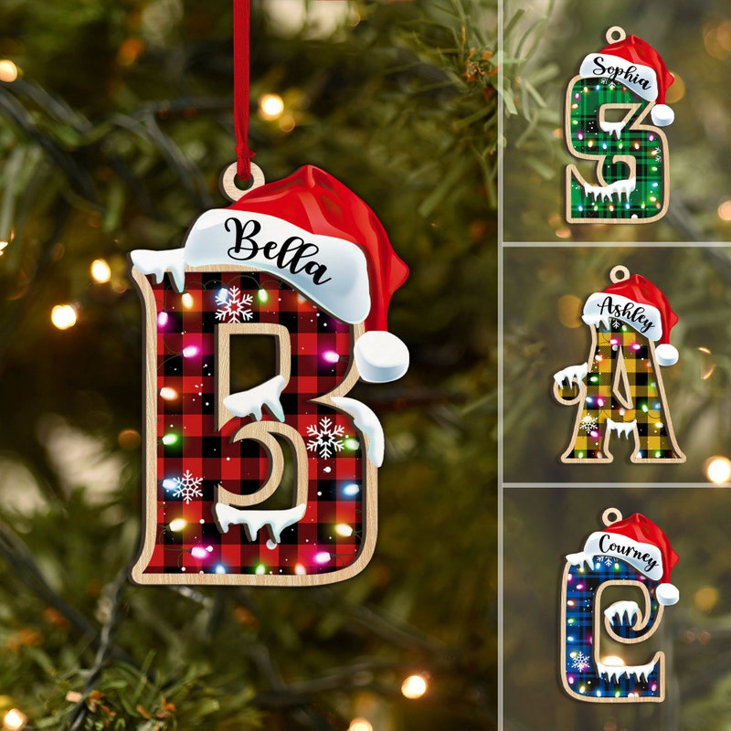 Letter Ornaments - Etsy