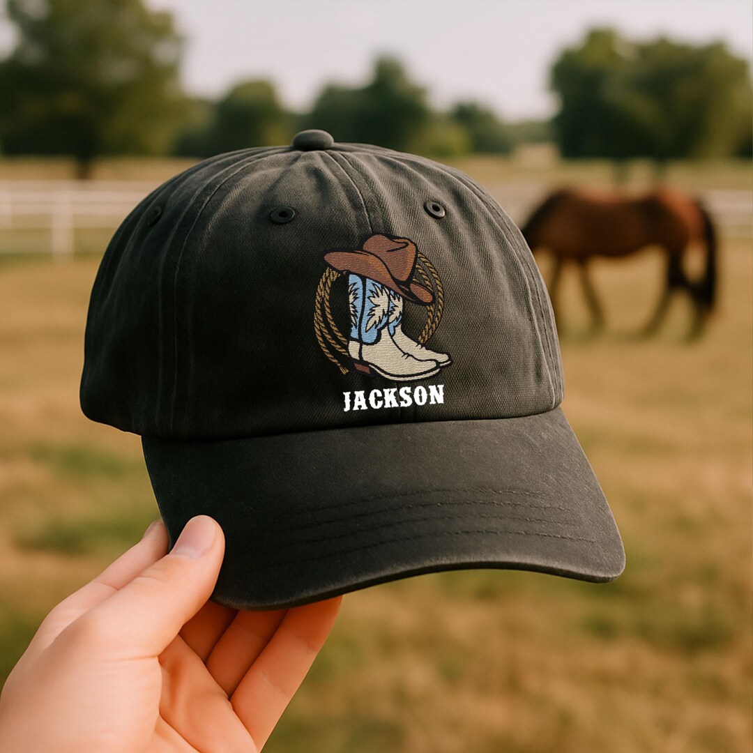 Custom Embroidered Cowboy Cap, Embroidered Cowboy Hat, Embroidered ...