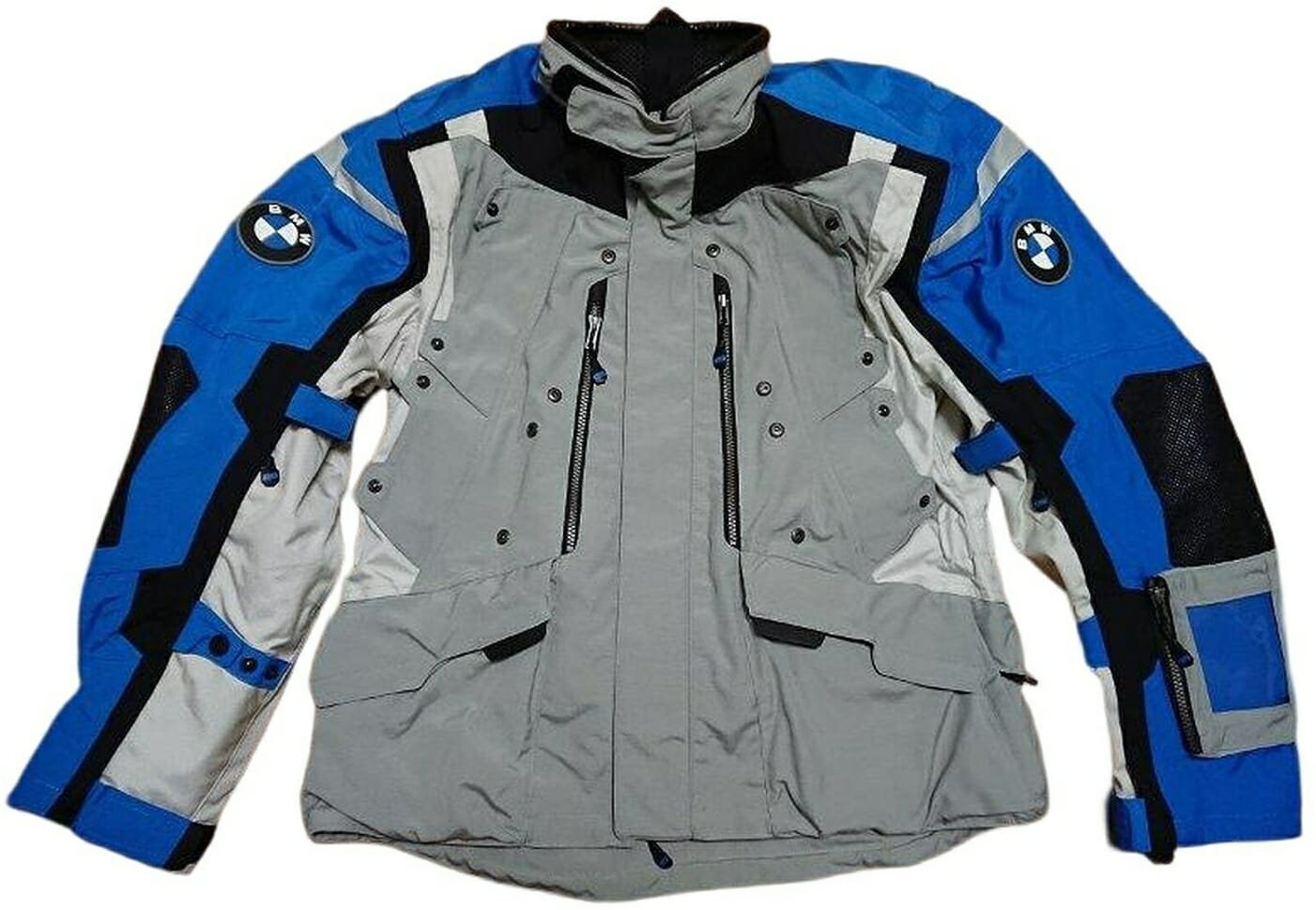 Men Blue/gray BMW Motorrad Rallye Motorcycle Riding Jacket Ce - Etsy
