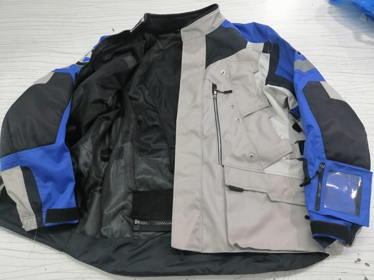 Men Blue/gray BMW Motorrad Rallye Motorcycle Riding Jacket Ce - Etsy