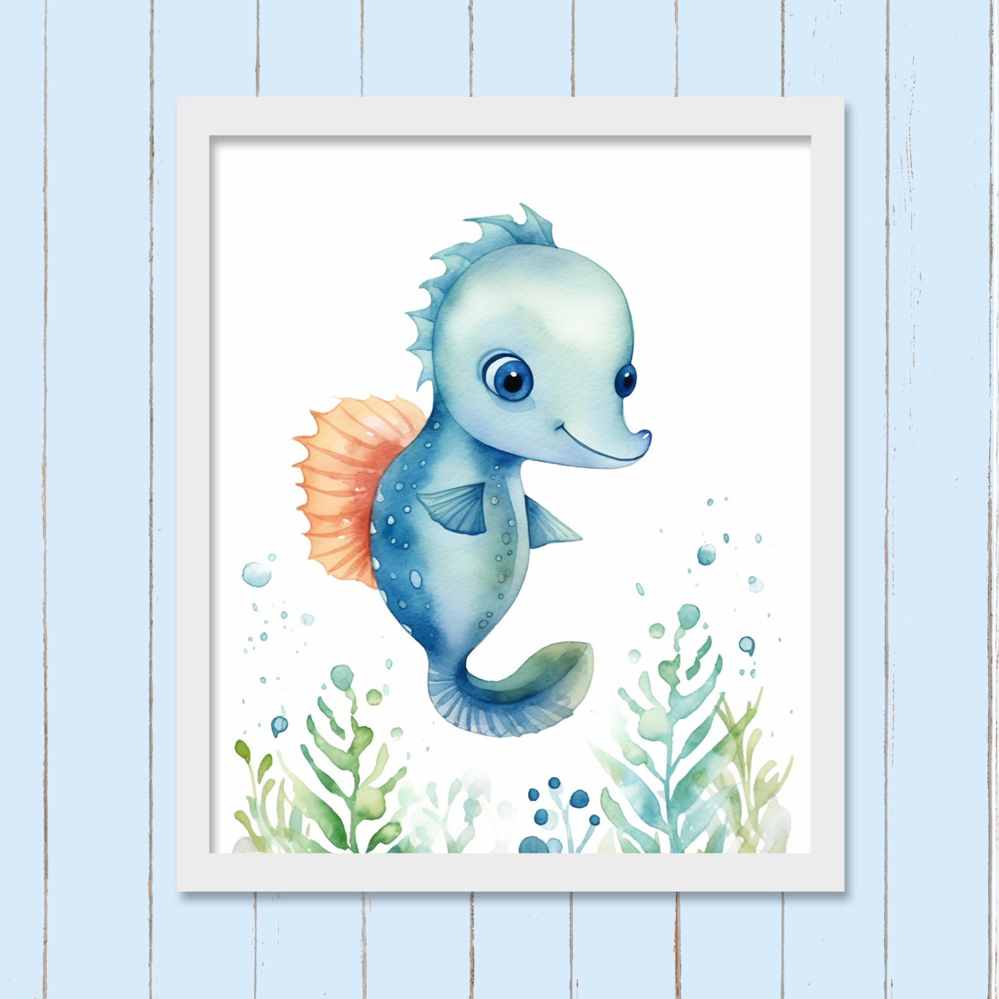 Printable Set Nursery Sea Creature Watercolors Sea Creatures - Etsy