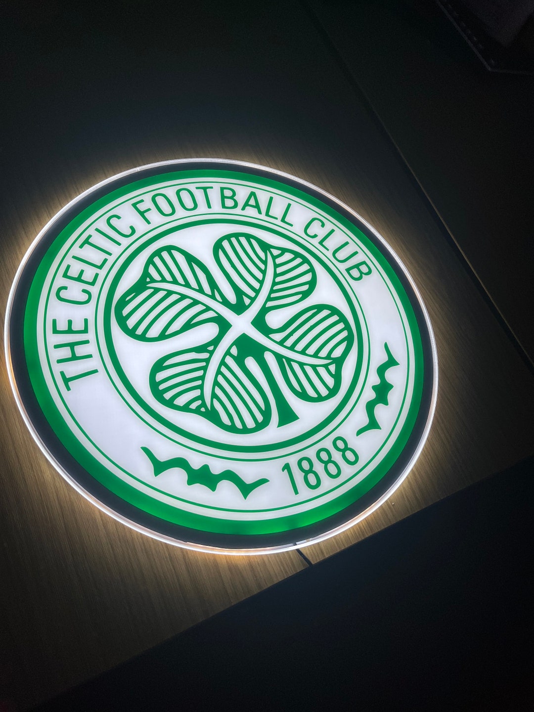 Celtic FC Wall LED Light - Etsy UK
