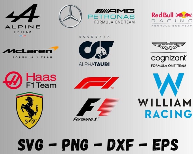 All 2023 Formula 1 F1 Team Logo / Instant Download / Digital Download ...