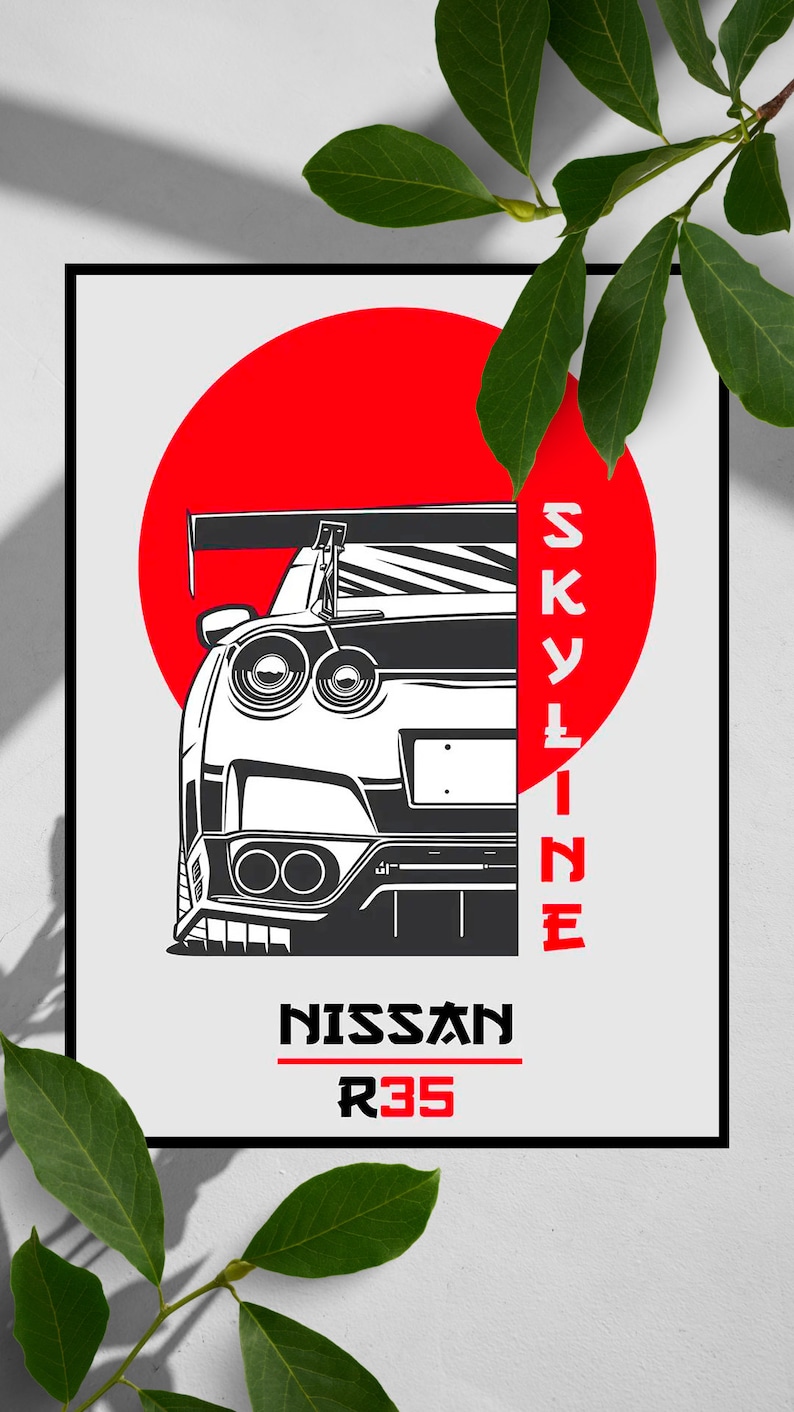 Poster Nissan R35 Japanese Style Prints Wall Art for - Etsy