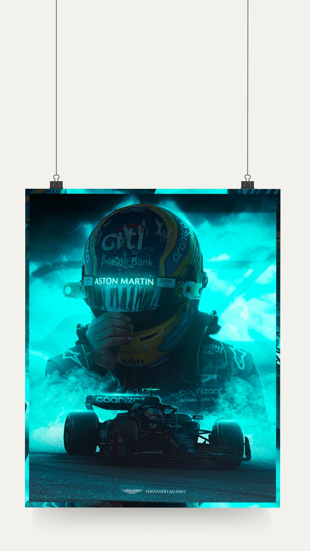 Fernando Alonso Poster, Poster Prints, Formula 1 Poster, Sports Poster ...