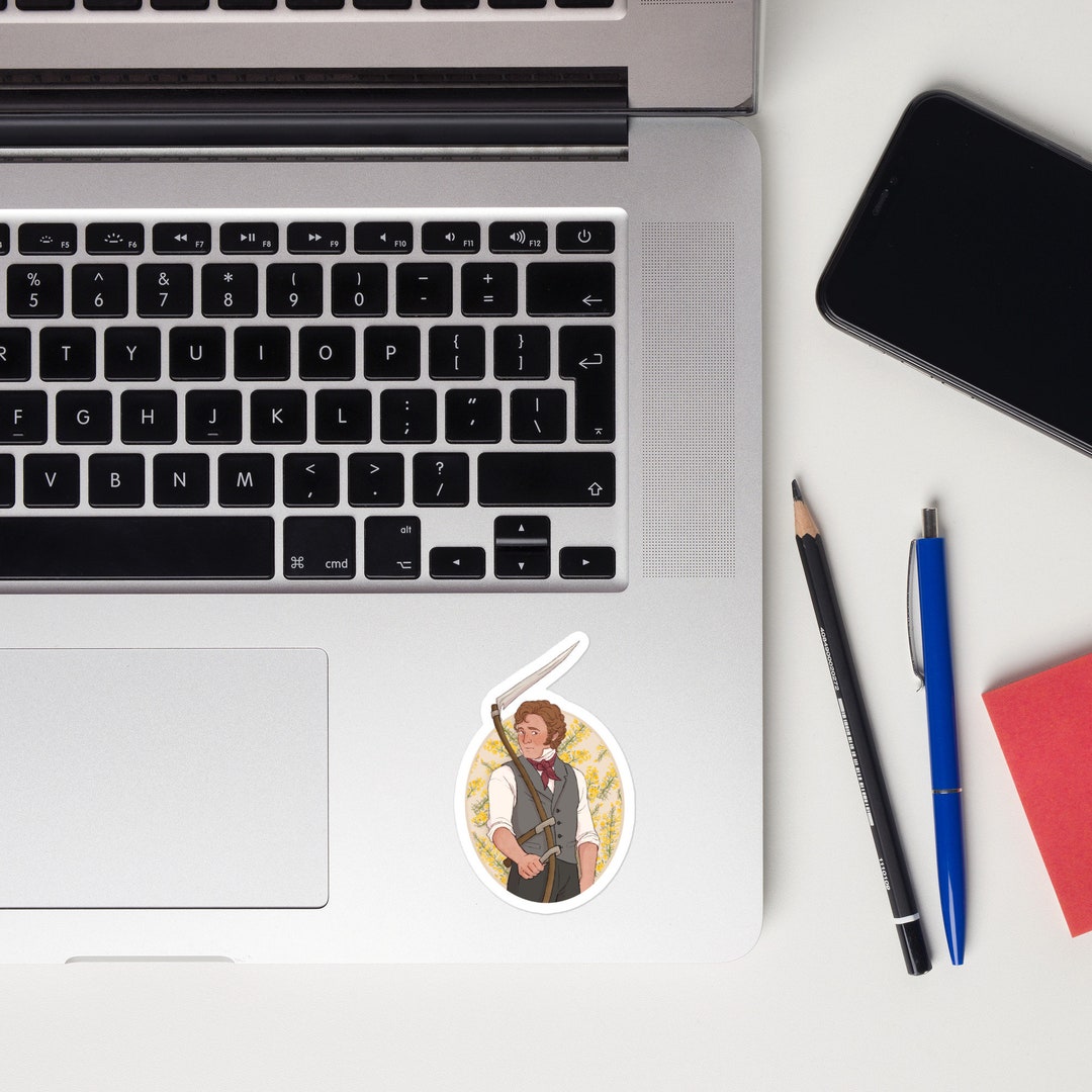 Wren With Scythe and Furze - Oak King Holly King Sticker - Etsy