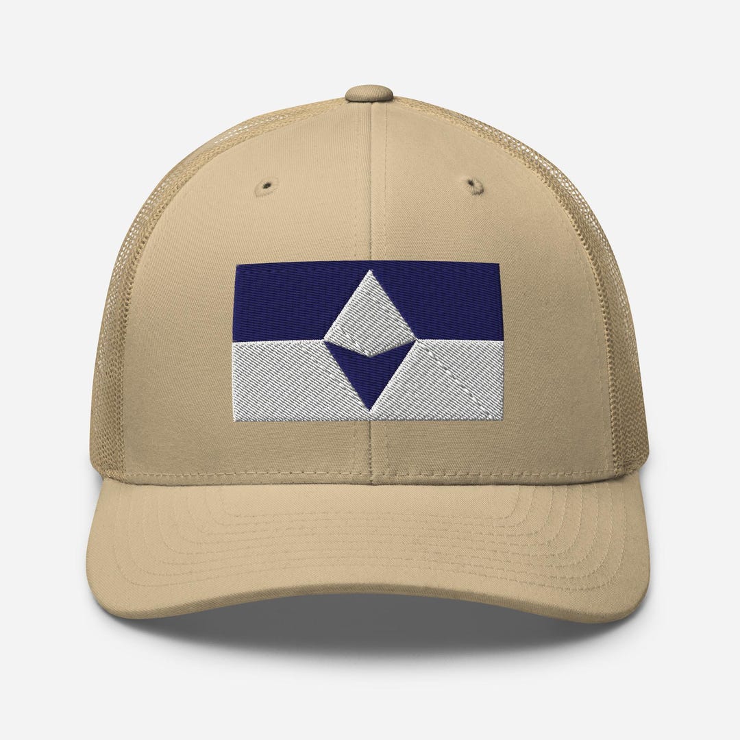 Antarctica Flag Hat, Embroidered True South Flag Adjustable Mesh Back ...