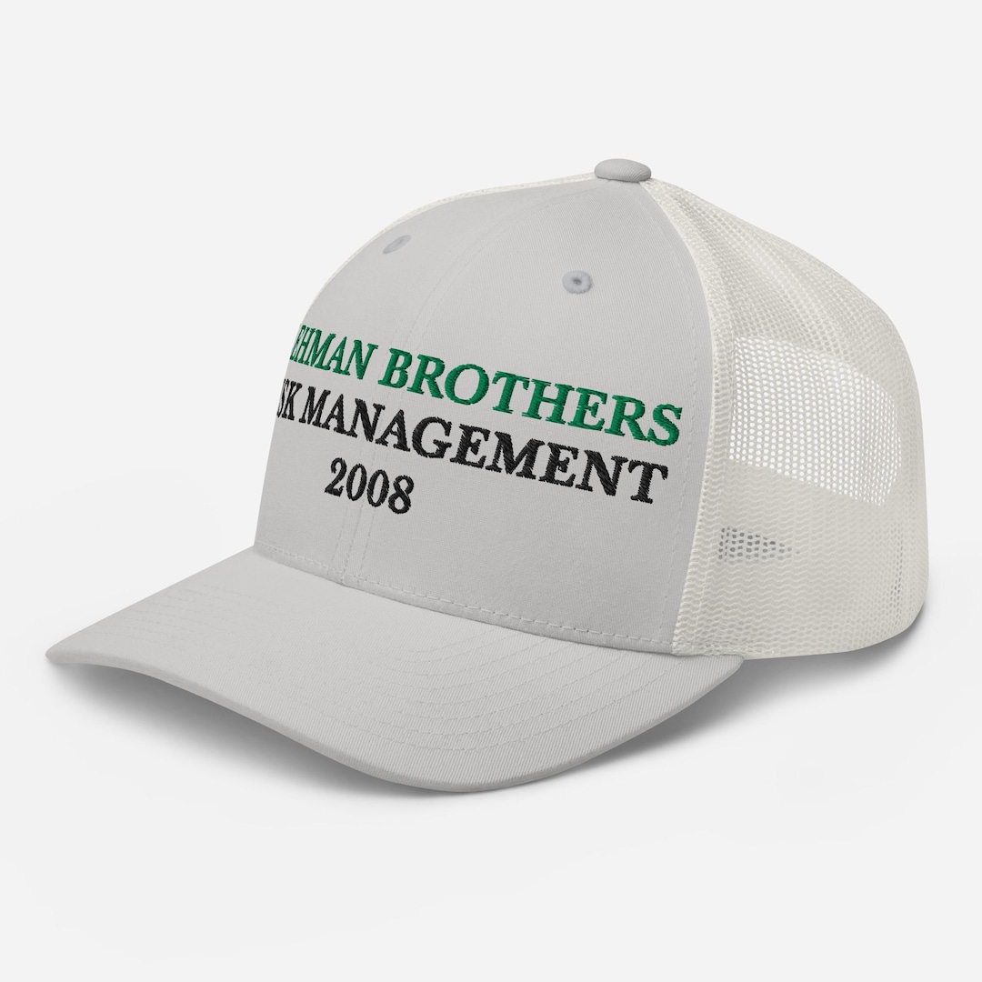 Lehman Brothers Risk Management 2008 Hat, Embroidered Adjustable Mesh ...