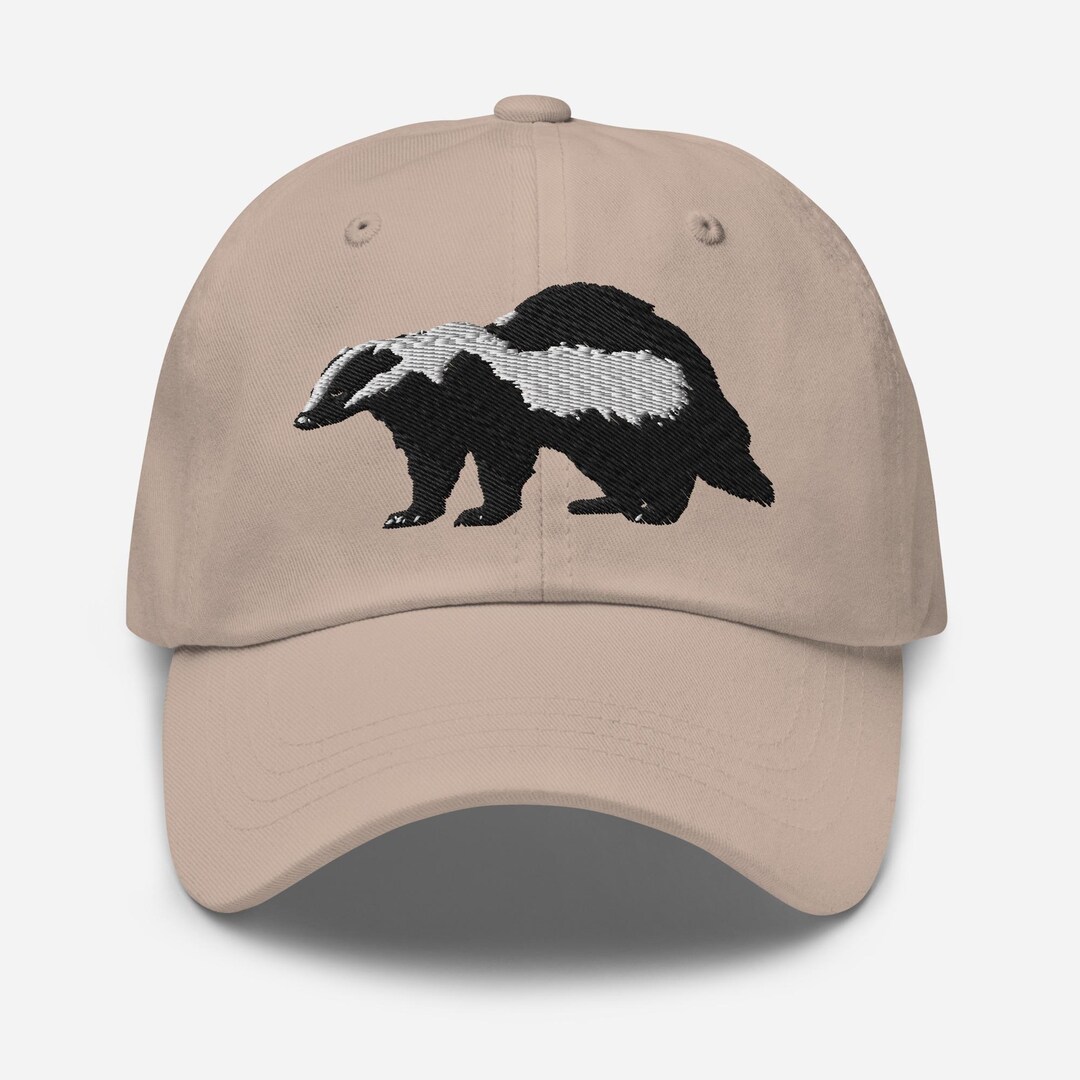 Honey Badger Hat, EMBROIDERED Adjustable Cotton Dad Cap, Honey Badger ...