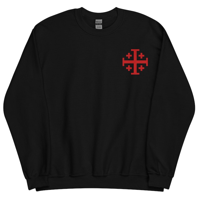 Crusader Cross Sweatshirt - Etsy