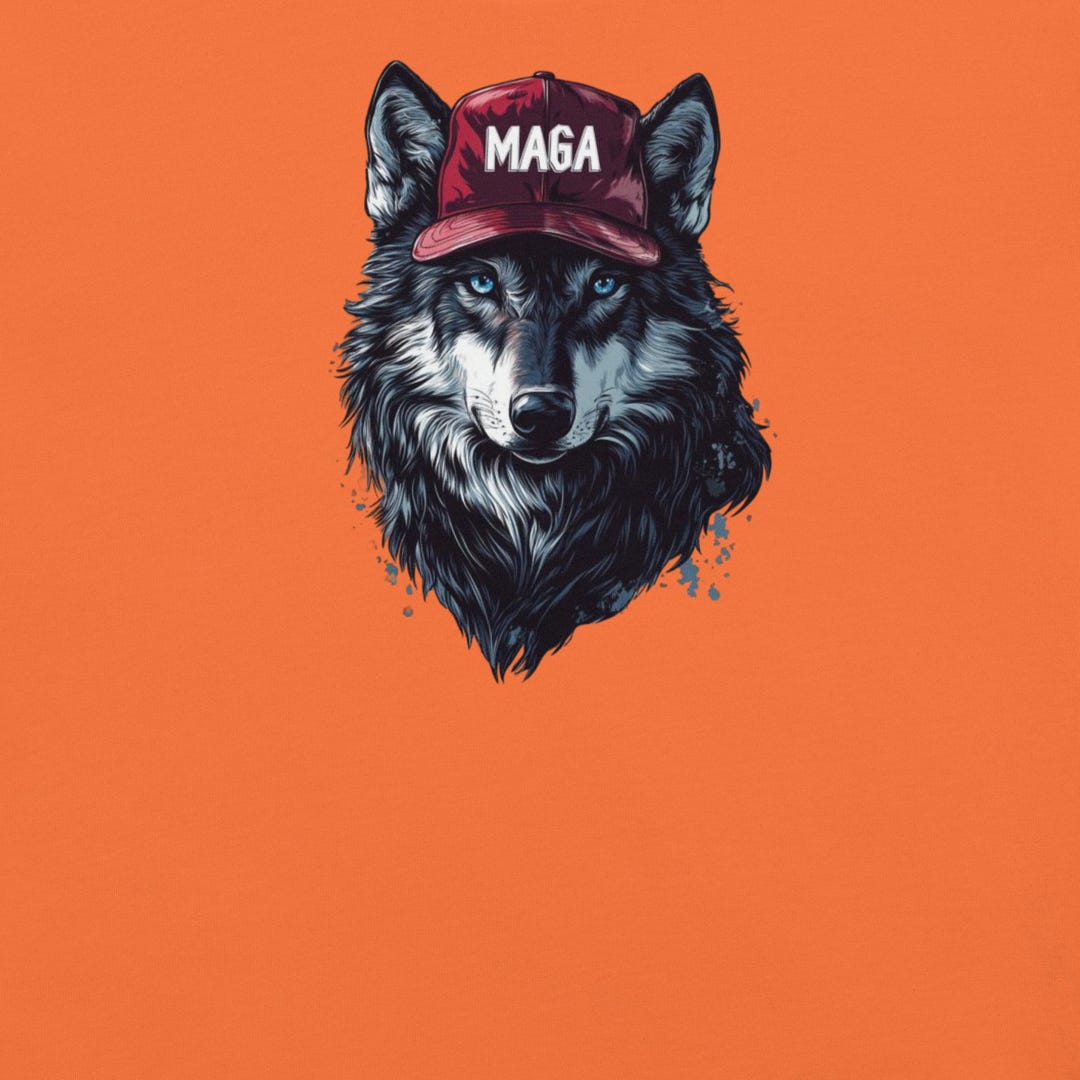 Wolf Wearing MAGA Hat Shirt, Dog Lives Matter, Dogs for Trump Shirt ...