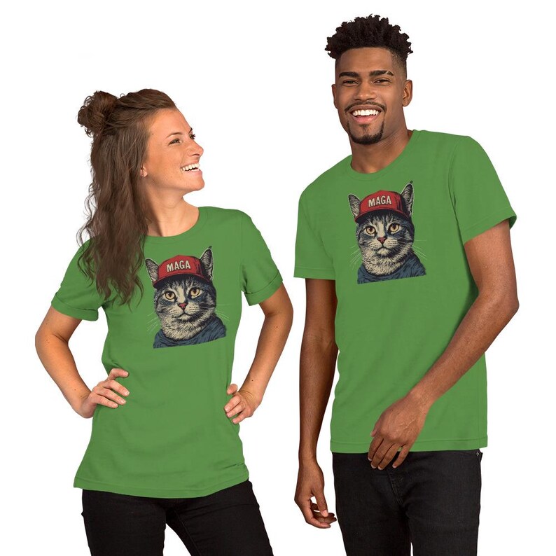 Tabby Cat Wearing MAGA Hat Shirt, Cat Lives Matter Tshirt, Cats for ...
