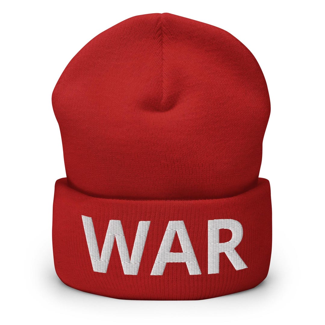 Marvin Hagler War Beanie, Dustin Poirier WAR Embroidered Cuffed Winter ...