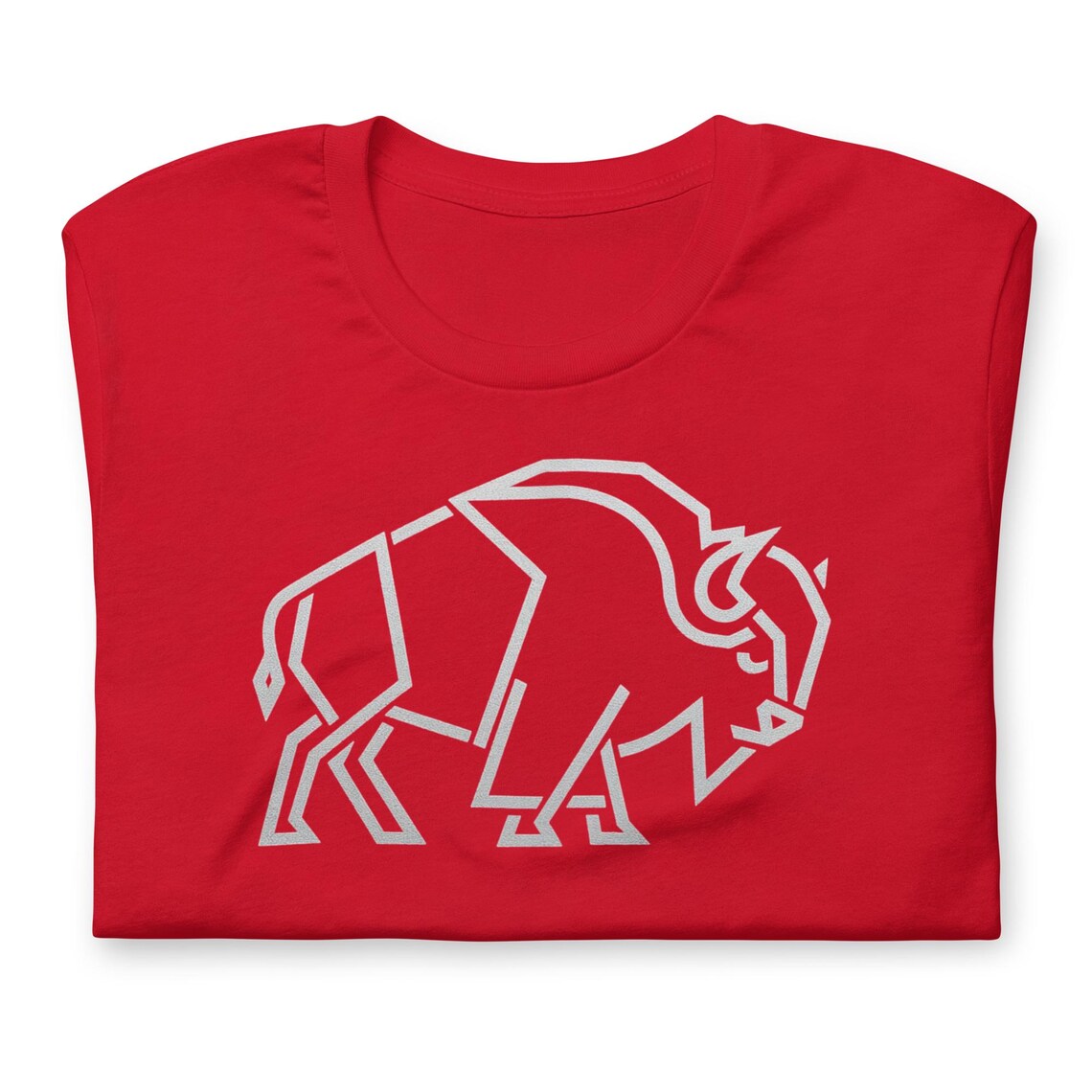 Geometric Bison Shirt, Outdoors Buffalo Tshirt, Western Tshirts, Shirts ...