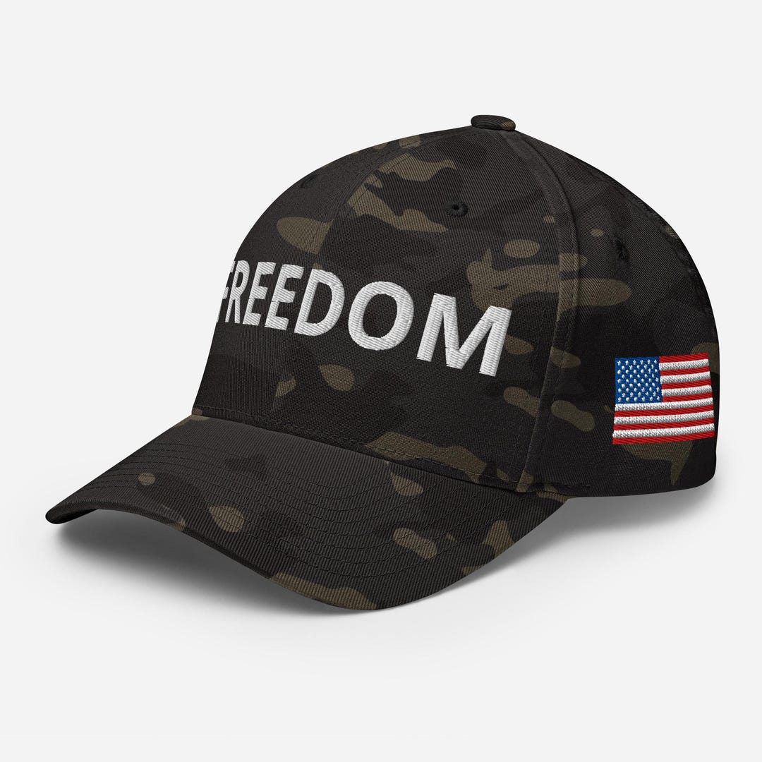 Charlie Kirk Freedom Hat, Embroidered Structured Flexfit Cap, RIP ...