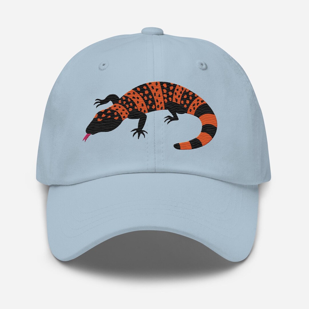 Gila Monster Hat, EMBROIDERED Adjustable Cotton Dad Cap, Gila Monster ...