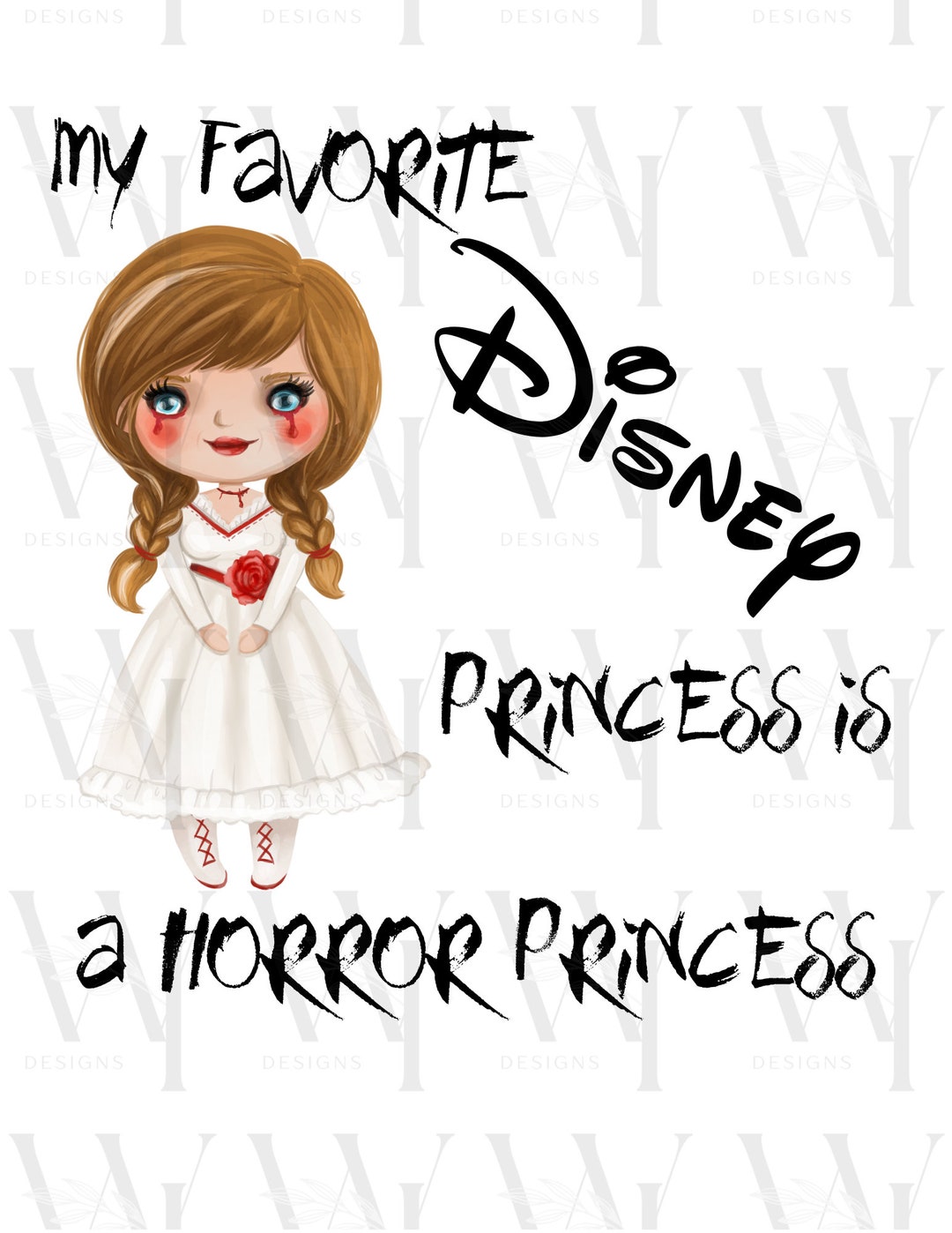 Horror Princess, Princess, Horror, Anna, Annabelle, Halloween, PNG ...