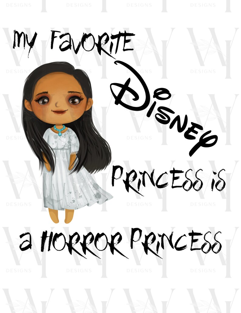 Horror Princess, Horror, Princess, PNG, Tshirt, Pocahontas, Exorcist ...