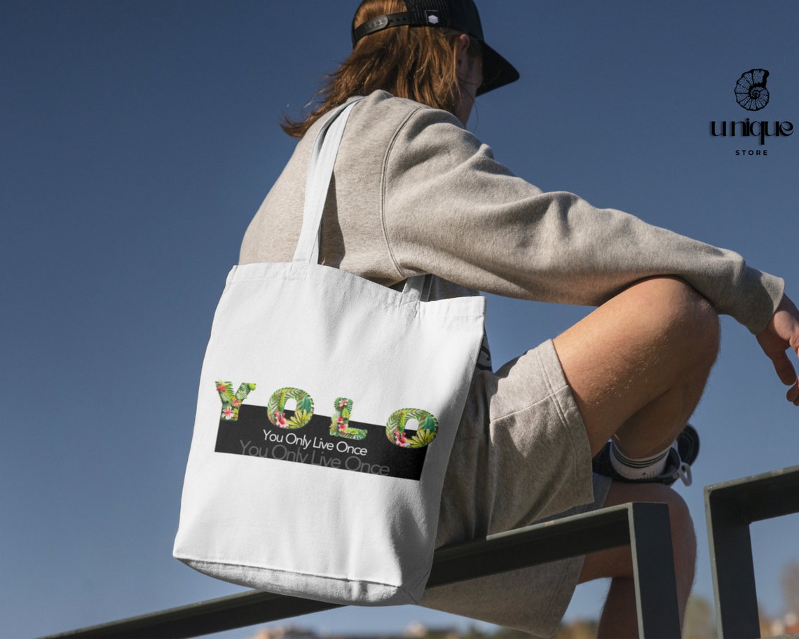 YOLO Svg, You Only Live Once Svg, Trendy Svg, Motto Svg, Tropical Text ...