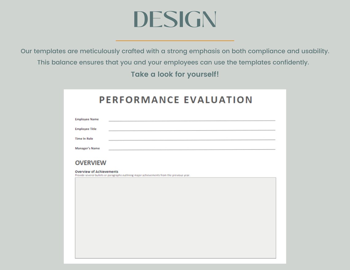 Performance Evaluation Template Bundle - Manager Evaluation - Self ...