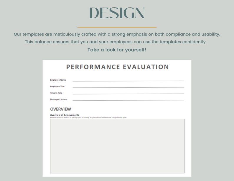 Performance Evaluation Template Bundle - Manager Evaluation - Self ...