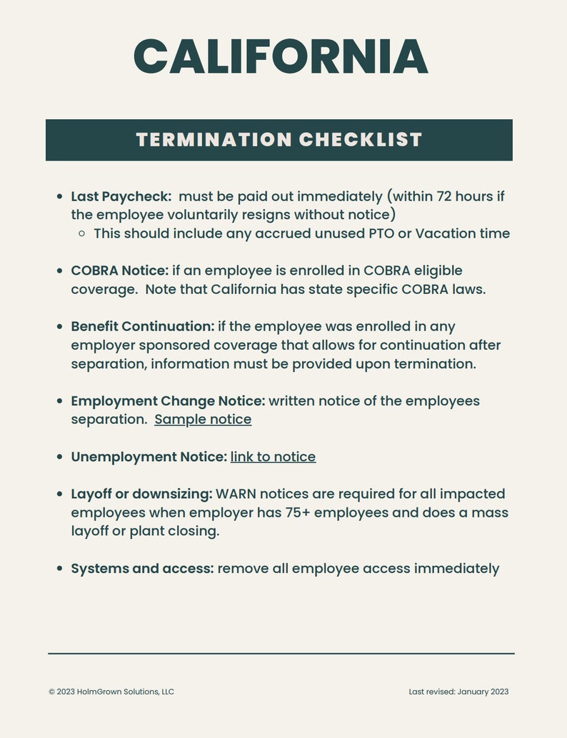 HR Compliance Templates California Package Templates, Guide, Forms and ...