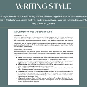 US Employee Handbook - New Hire Onboarding - Policy and Procedure ...