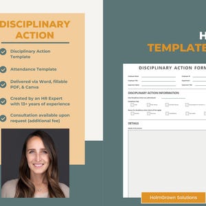 Disciplinary Action Form - Attendance Warning - Human Resources ...