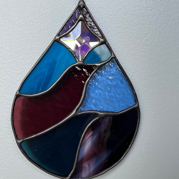 Stained Glass Tear Drop Pattern - Etsy