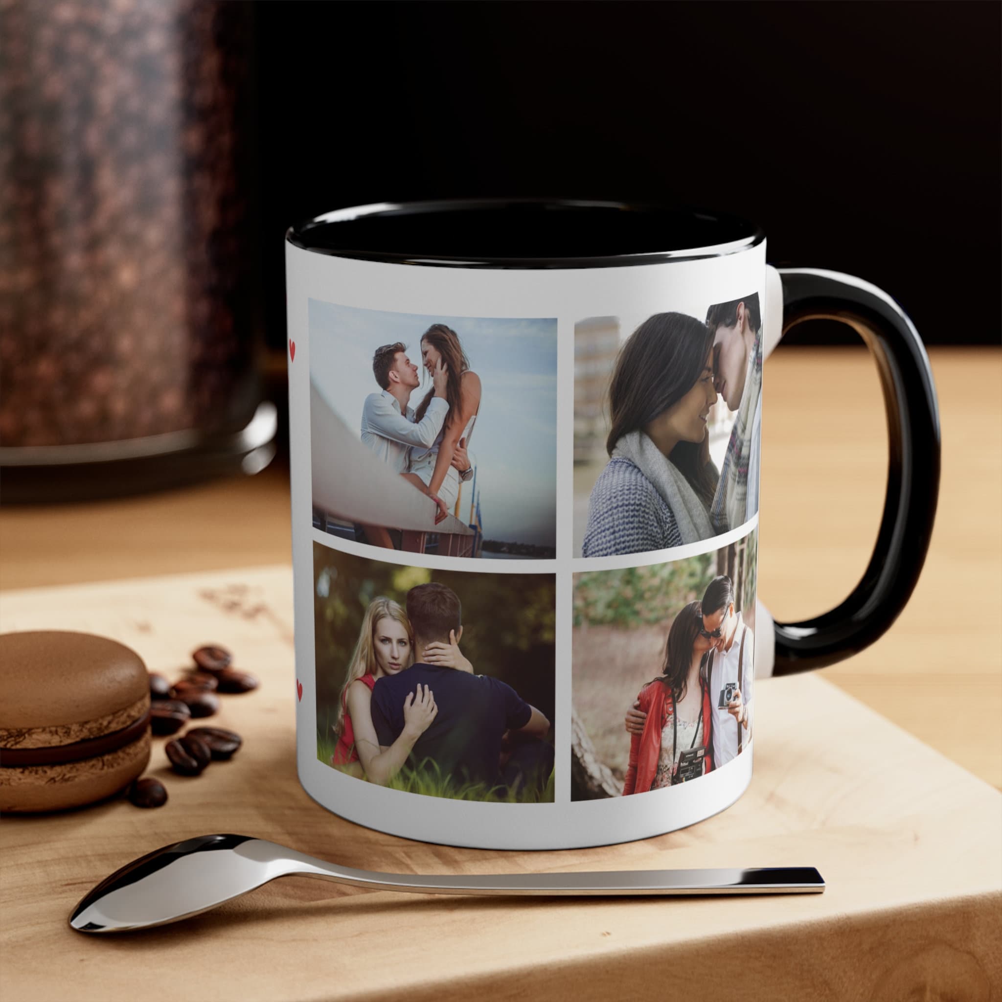 Photo Collage Mug Personalized Photo Couple Mug Collage - Etsy