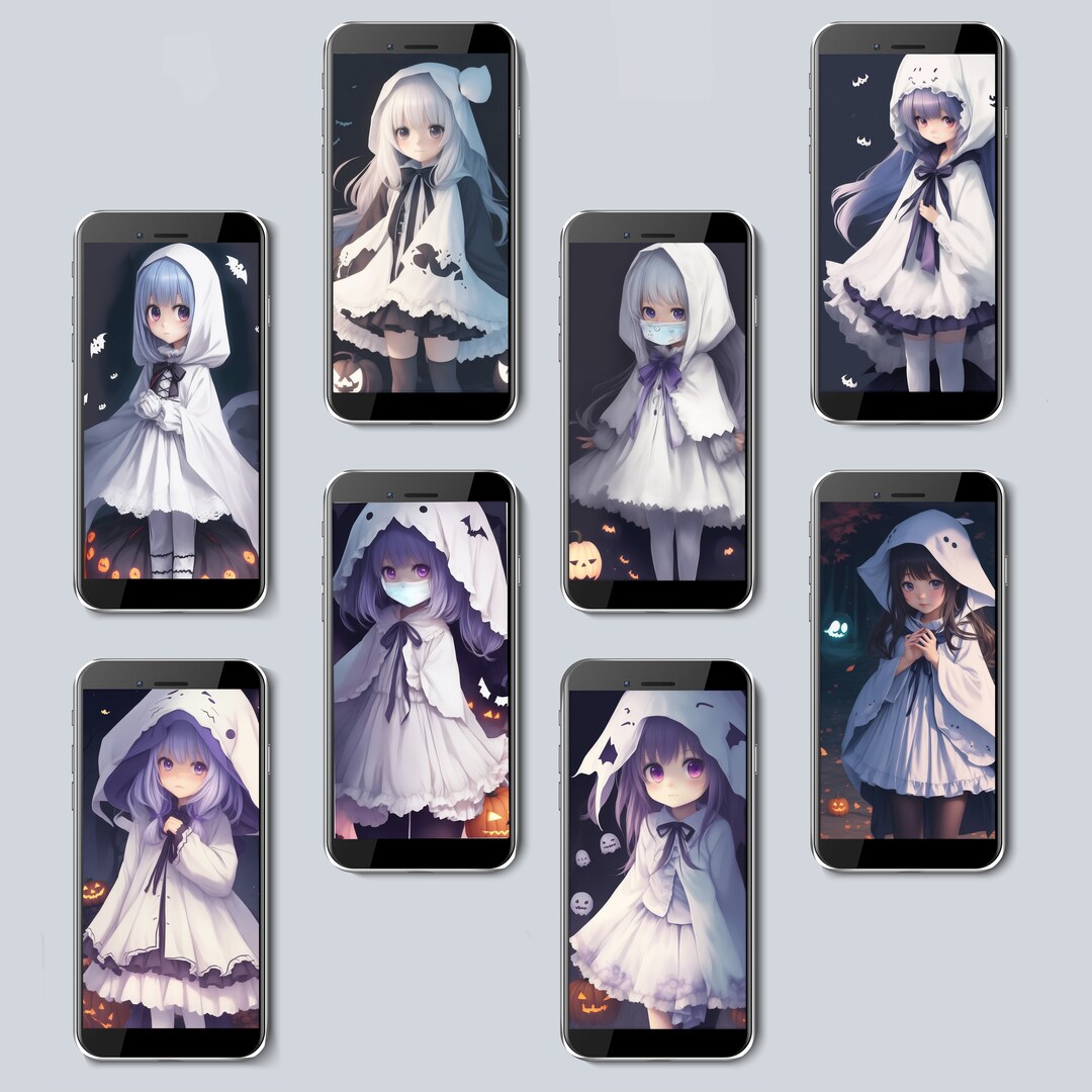 8 Cute Anime Ghost Girl Phone Wallpaper's - Etsy