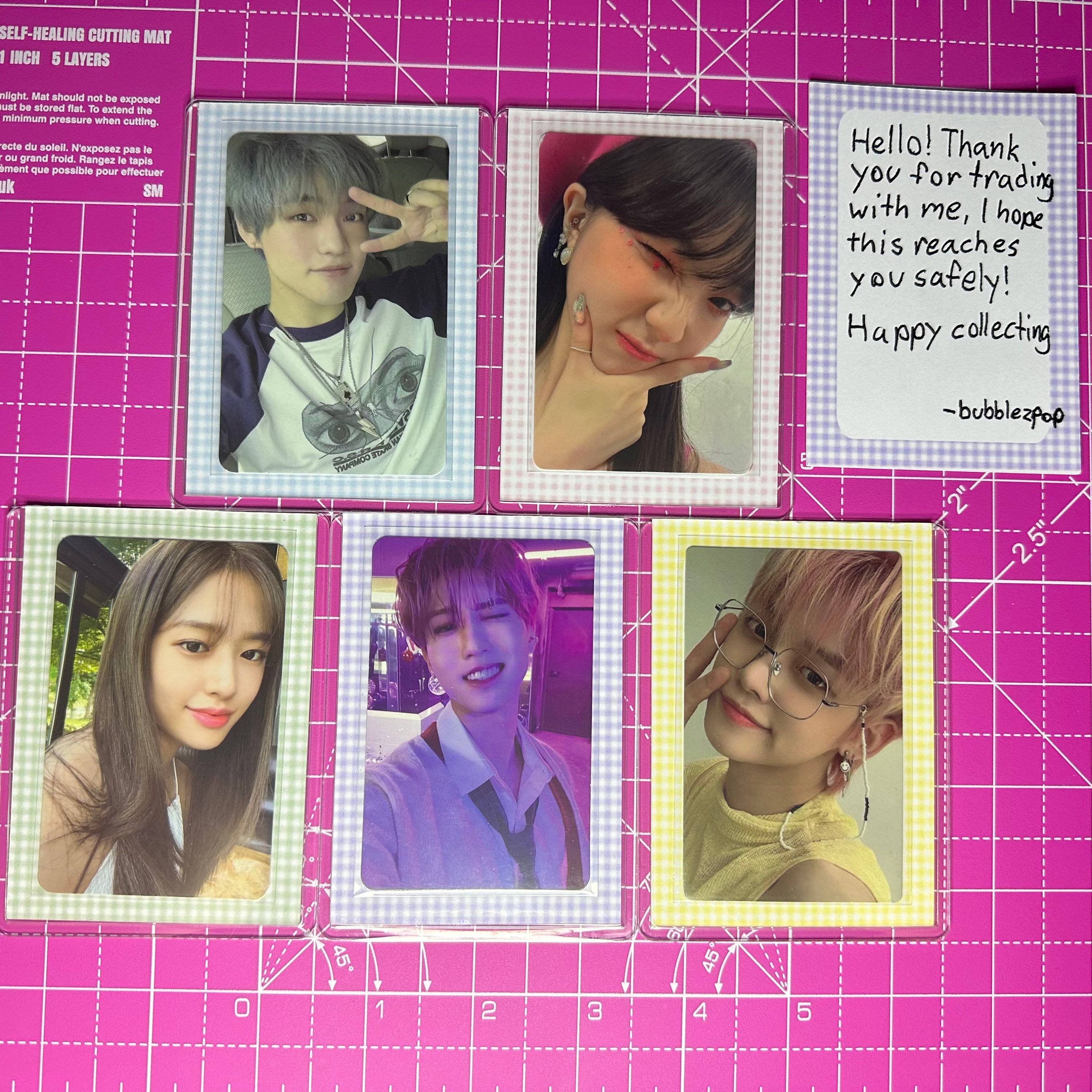 Toploader Fillers / Notes Kpop Photocard Gingham - Etsy