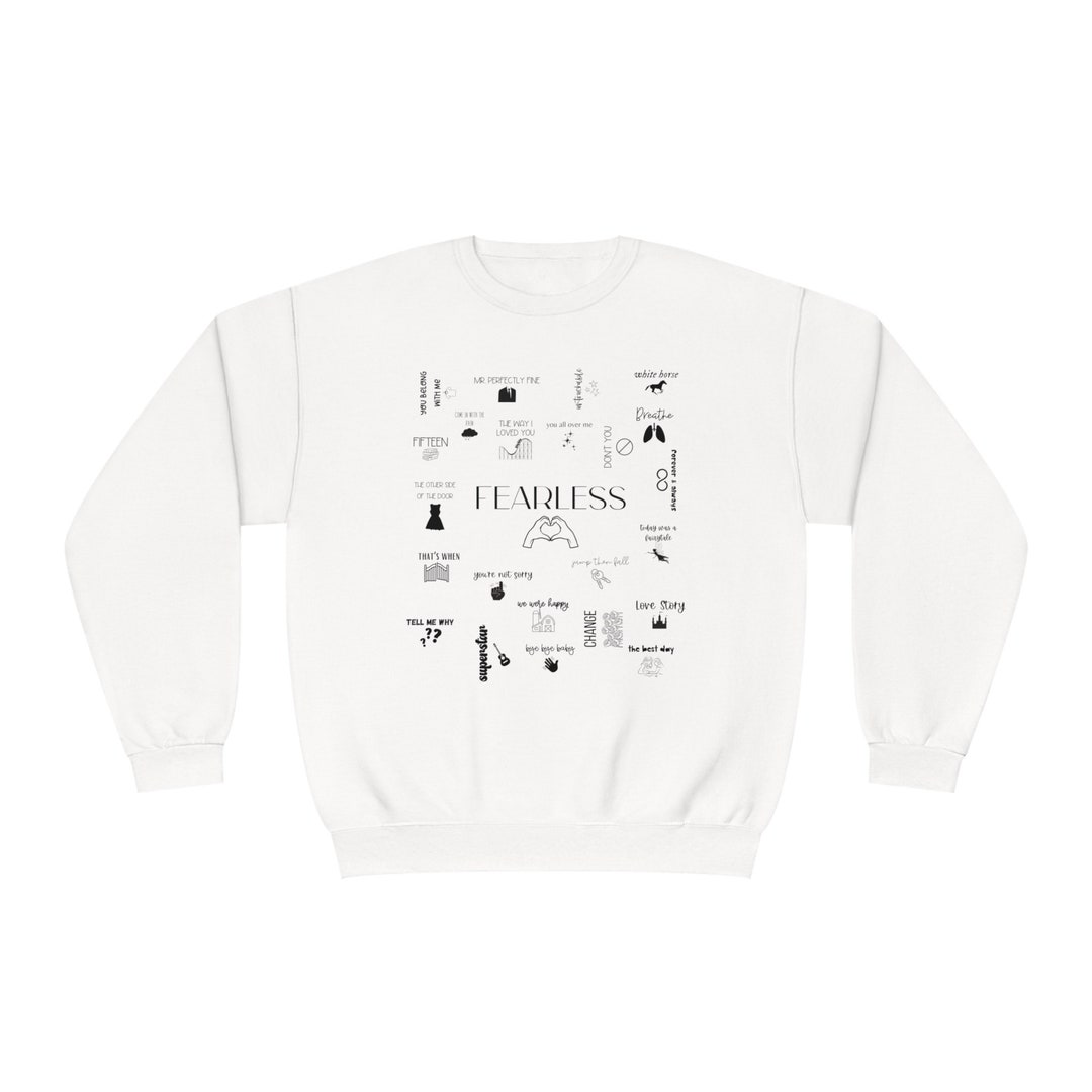 Fearless Sweatshirt Fearless Merch Taylor Swiftie Merch Sweatshirt ...