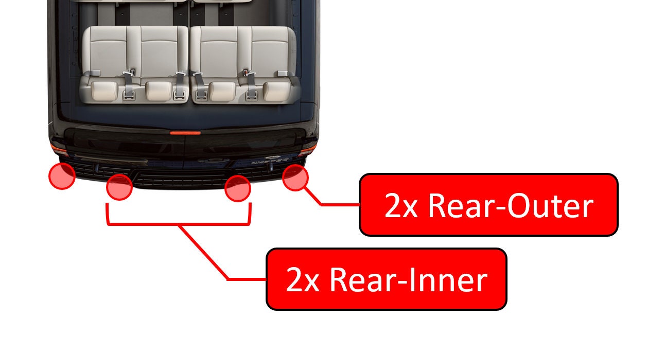 Nissan NV 2500/3500 Parking Sensor Rings - Etsy