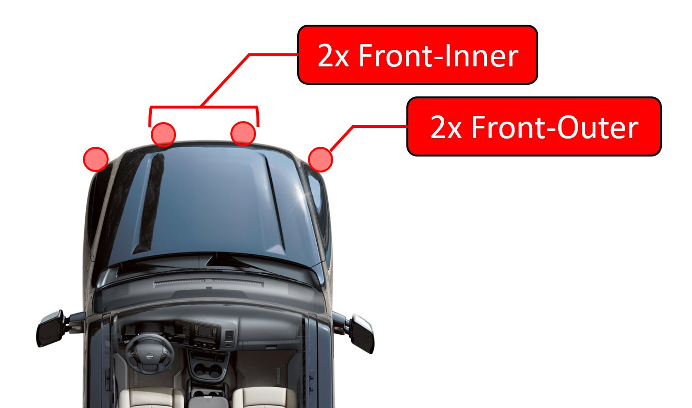 Nissan NV 2500/3500 Parking Sensor Rings - Etsy