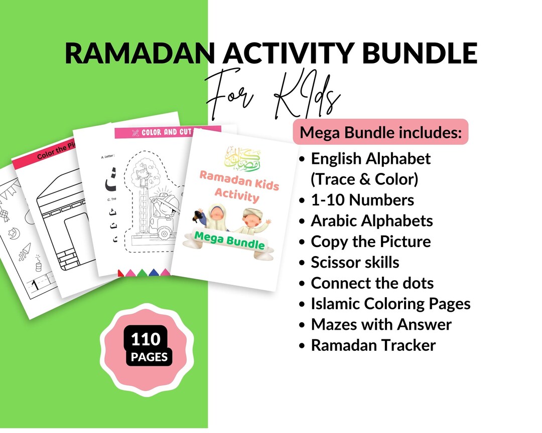 Ramadan Activity Bundle Printable for Muslim Kids 3 Ramadan 2024 ...