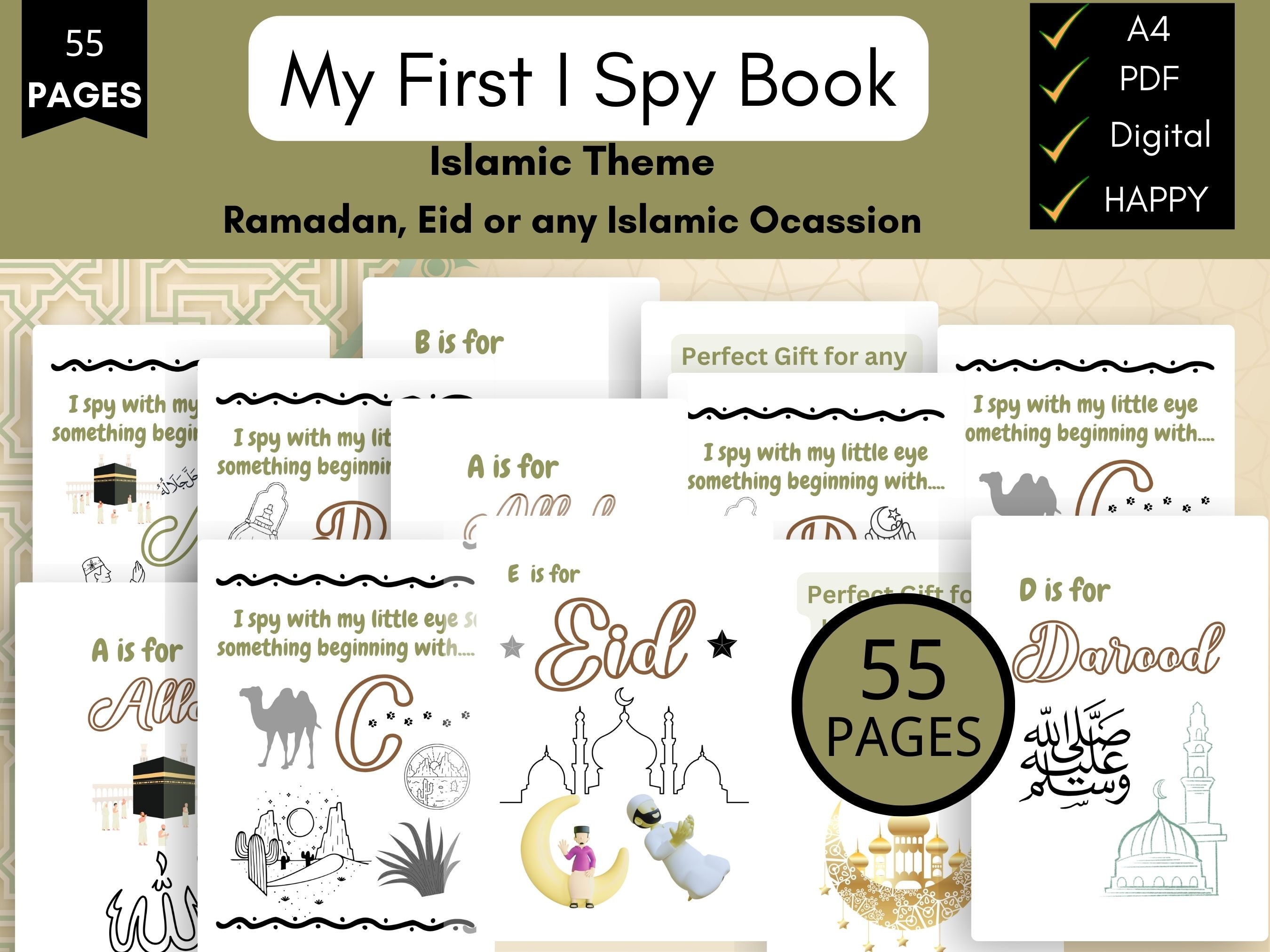 I Spy Ramadan and Eid Educational Islamic Puzzle Book for Kids 26 Fun ...