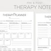 Pre and Post Therapy Notes, Therapy Overview, Pre Therapy and Post ...