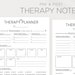 Pre and Post Therapy Notes, Therapy Overview, Pre Therapy and Post ...